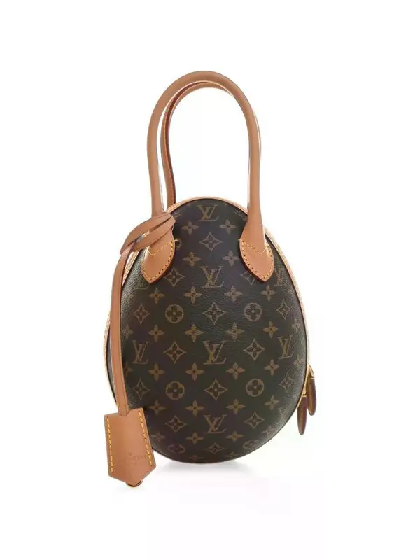LOUIS VUITTON 2021-2026 Monogram And Calfskin Egg Bag Satchel