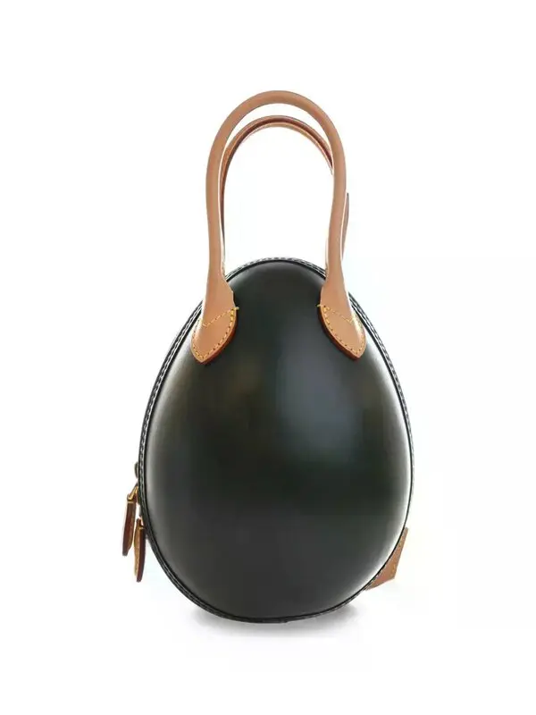 LOUIS VUITTON 2021-2026 Monogram And Calfskin Egg Bag Satchel