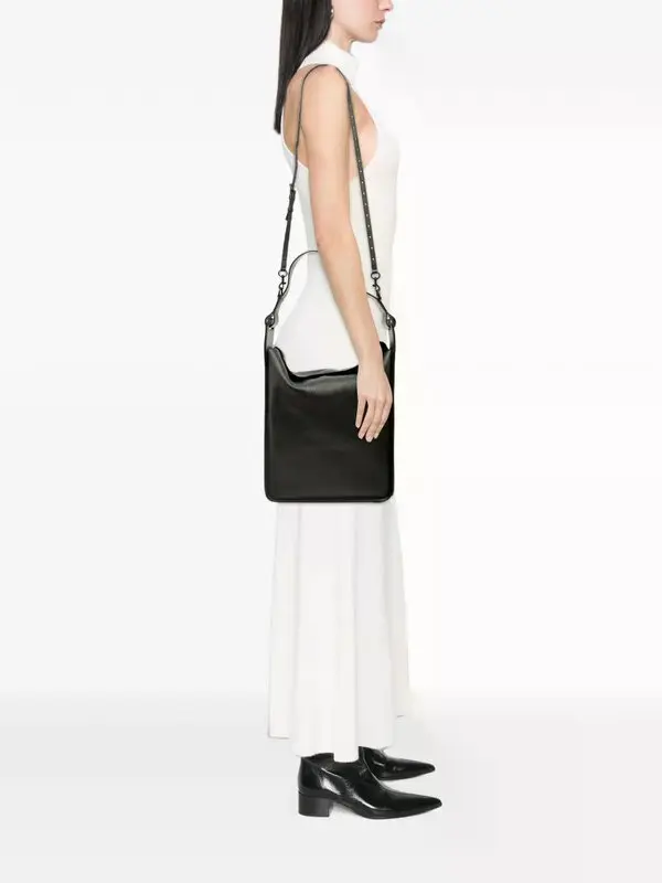 Balenciaga Grained Calfskin Tool 2.0 North South Tote Satchel - Black