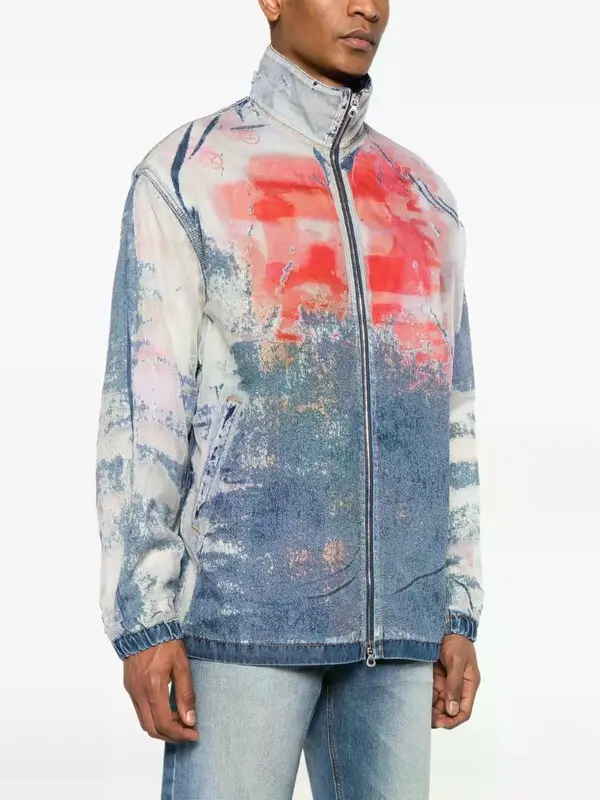 DIESEL® D-krap Devoré-effect Jacket