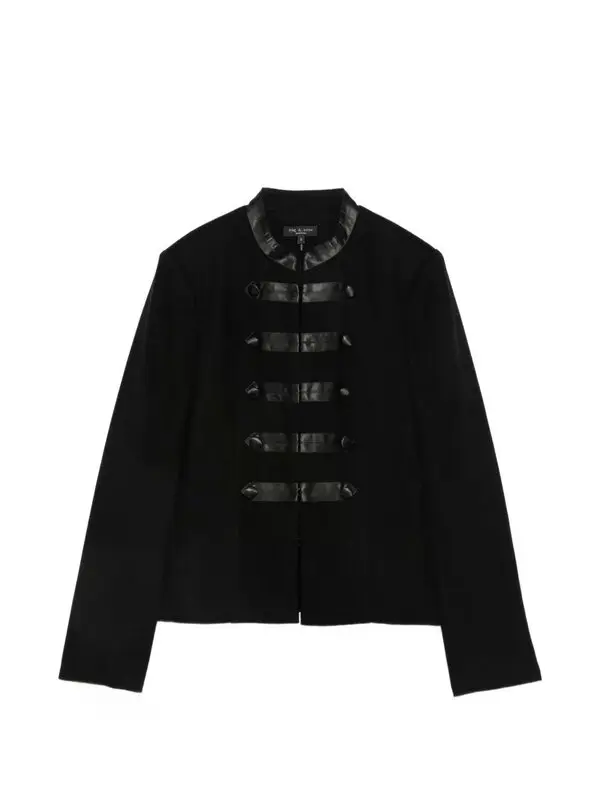 Rag & Bone Military Leather-trimmed Jacket