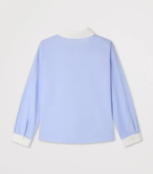 Bonpoint X Maison Kitsuné Embroidered Cotton Shirt