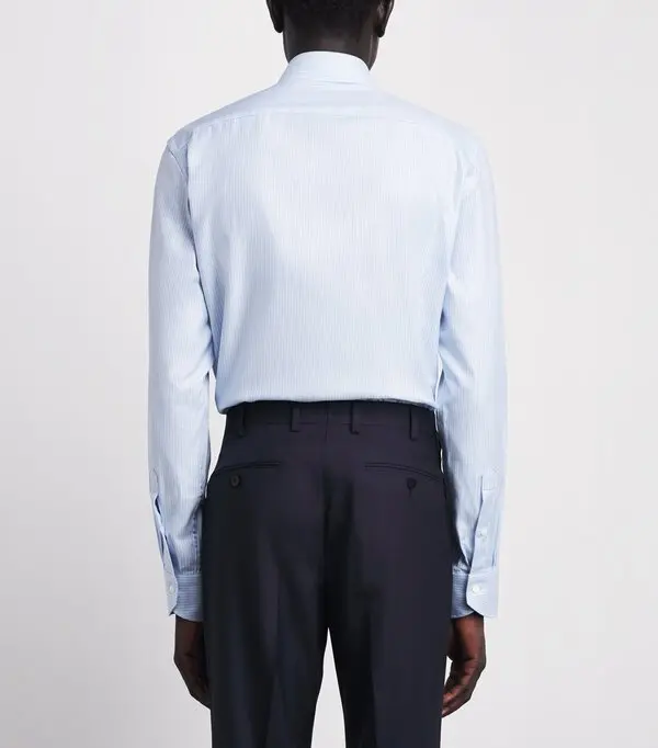 Canali Cotton Micro-stripe Shirt