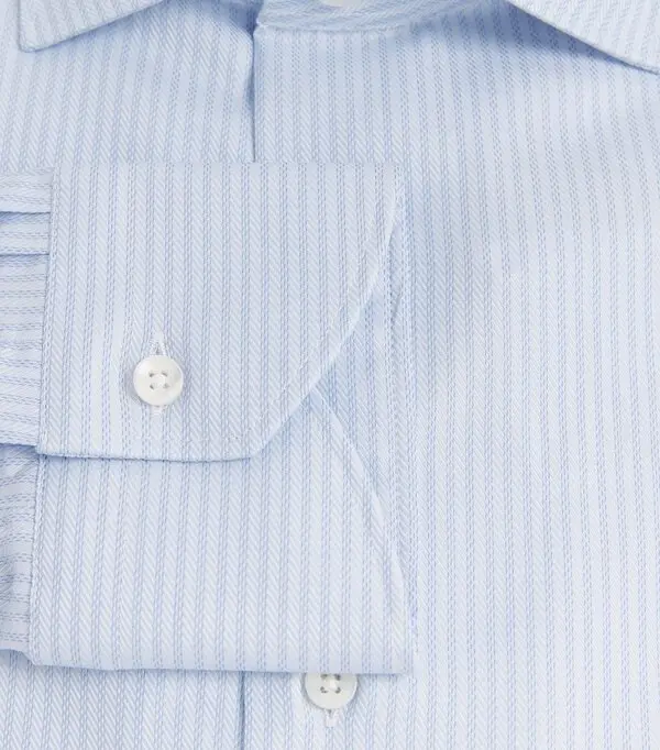 Canali Cotton Micro-stripe Shirt