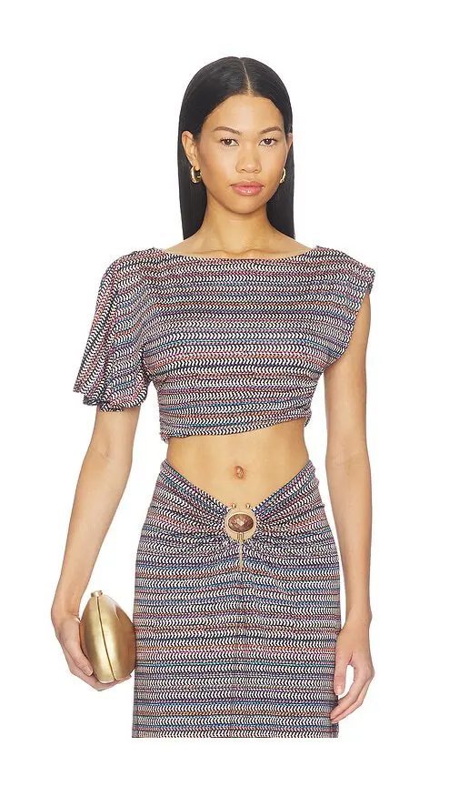 AFRM Perla Shiny Knit Top In . Also
