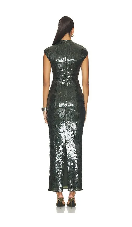 ROTATE BY BIRGER CHRISTENSEN Sequins Maxi Train Dress In . Also