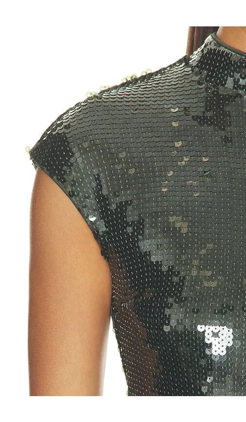 ROTATE BY BIRGER CHRISTENSEN Sequins Maxi Train Dress In . Also