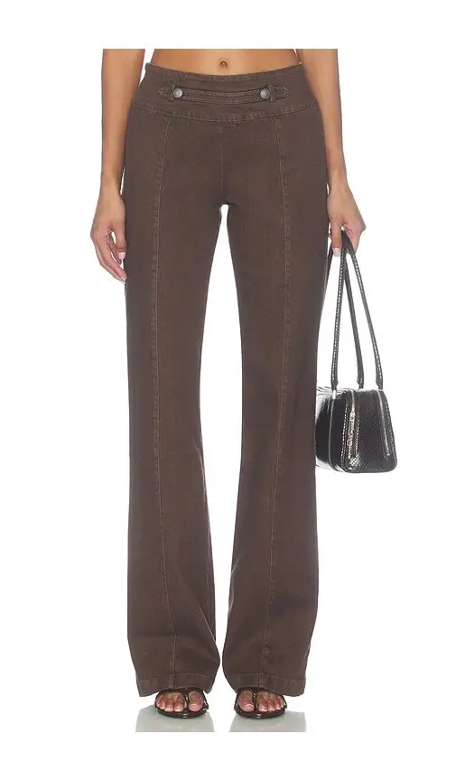 Amanda Uprichard Regency Pant - Chocolate