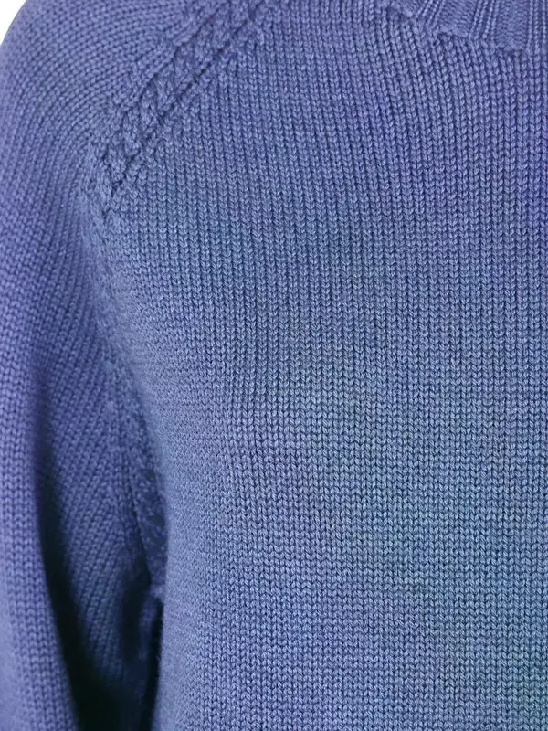 Rossopuro Crew Neck Raglan Sleeve Sweater