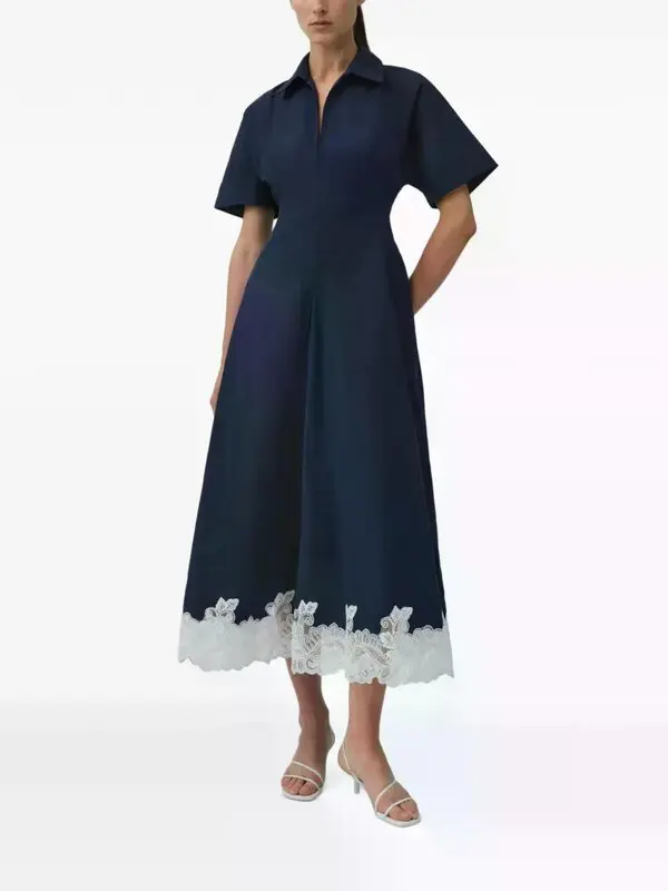 Simkhai Nerris Lace-trim Midi Dress