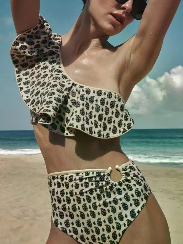 Johanna Ortiz Taita Printed Bikini Bottoms