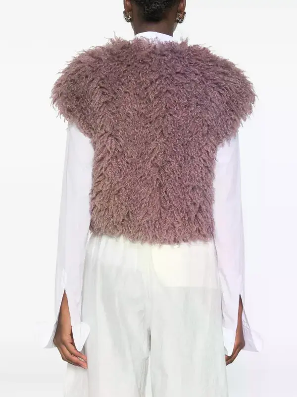 Liu Jo Faux-fur Sleeveless Jacket