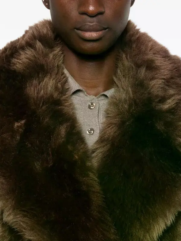 P.a.r.o.s.h Faux-fur Belted Waistcoat