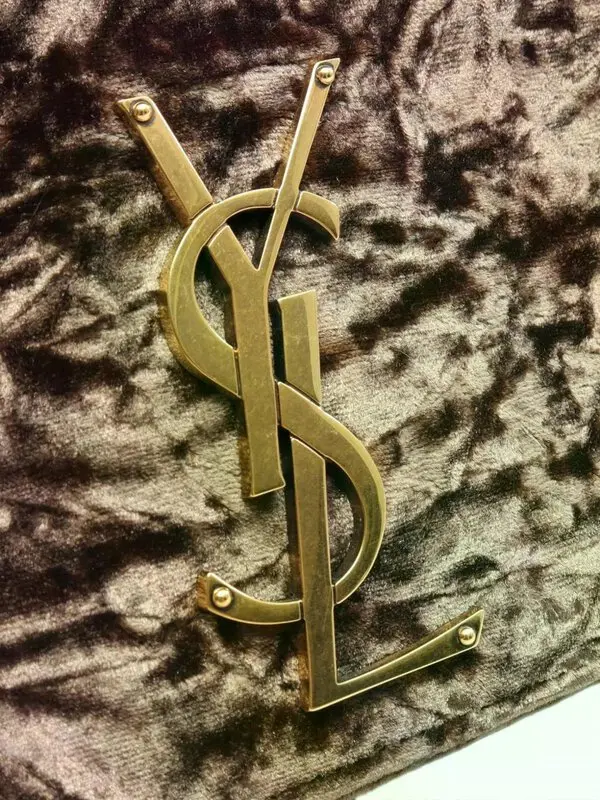 Saint Laurent 2000s Kate 99 Velvet Shoulder Bag