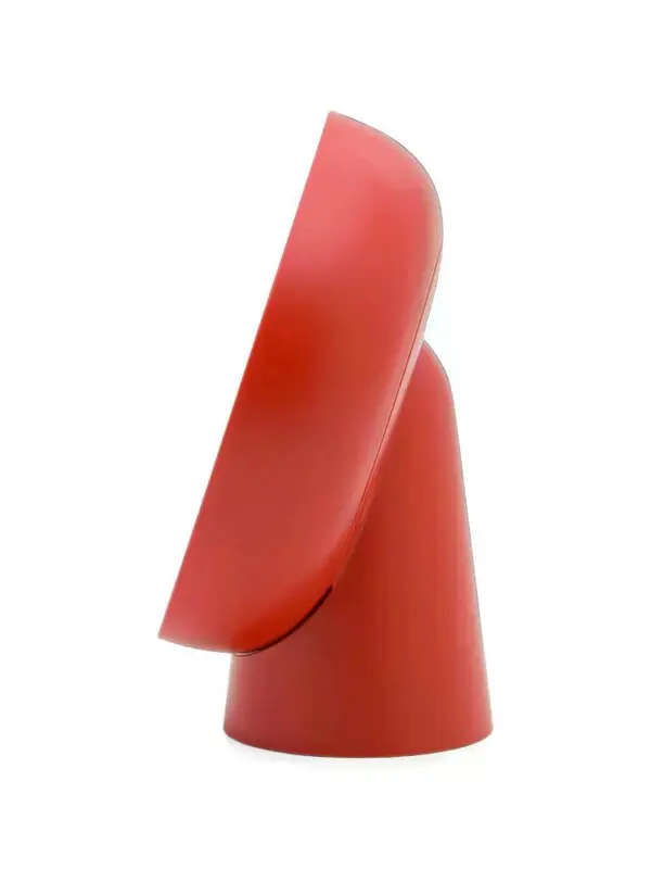 HAY X Jasper Morrison Round-frame Pedestal Clock - Red