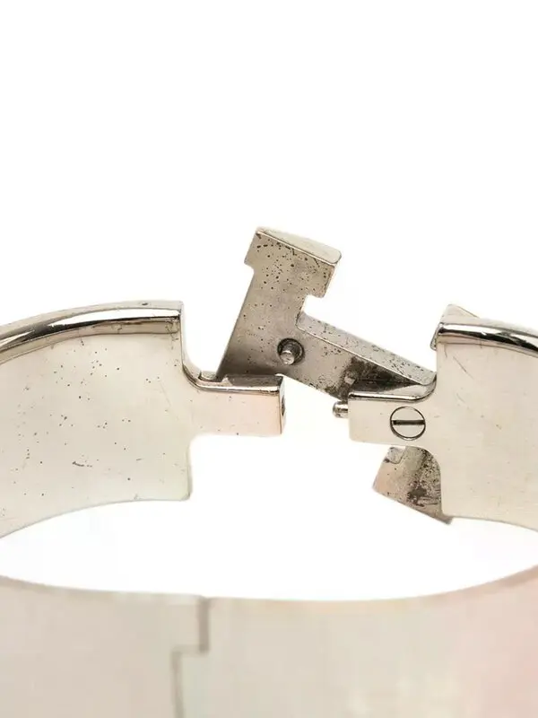 Hermès Wide Enamel Clic Clac H Bracelet - Pink