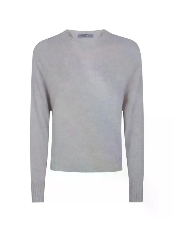 D.exterior Cashmere Raglan Sleeve Crew Neck Sweater