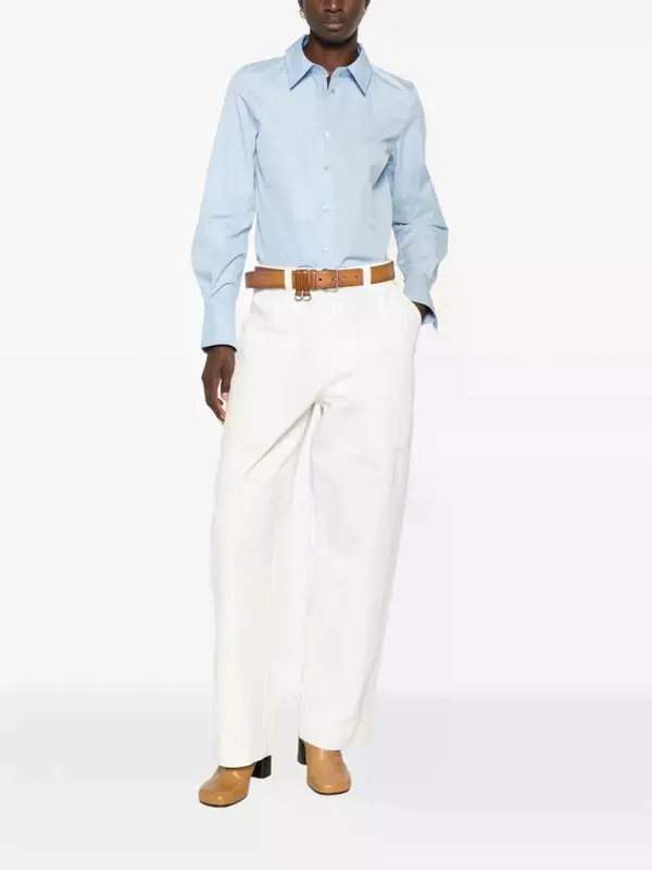 I BLUES Button-down Long-sleeve Shirt