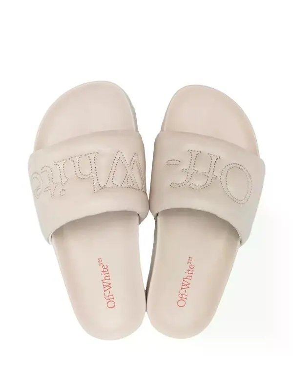 Off-White Bookish Sponge Logo-embroidered Slides