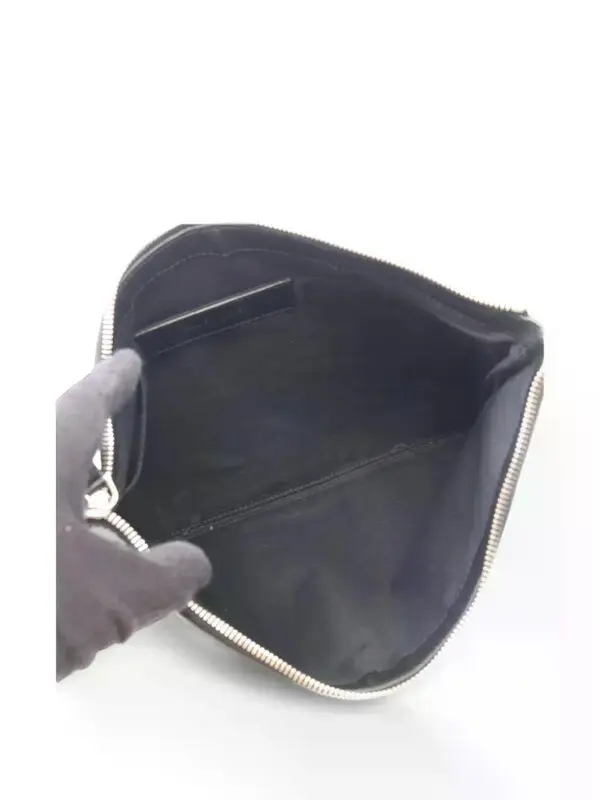 Balenciaga 2000s Medium Navy Clip Clutch Bag