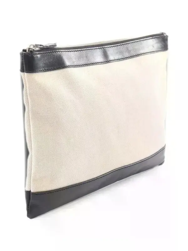 Balenciaga 2000s Medium Navy Clip Clutch Bag