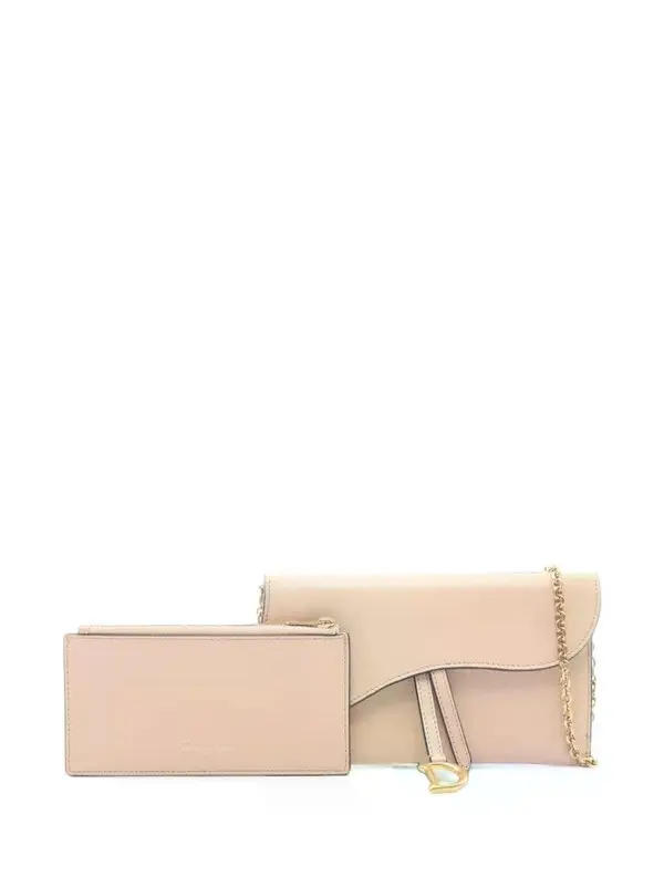 Dior 2010s Saddle Chain-strap Mini Bag - Neutrals