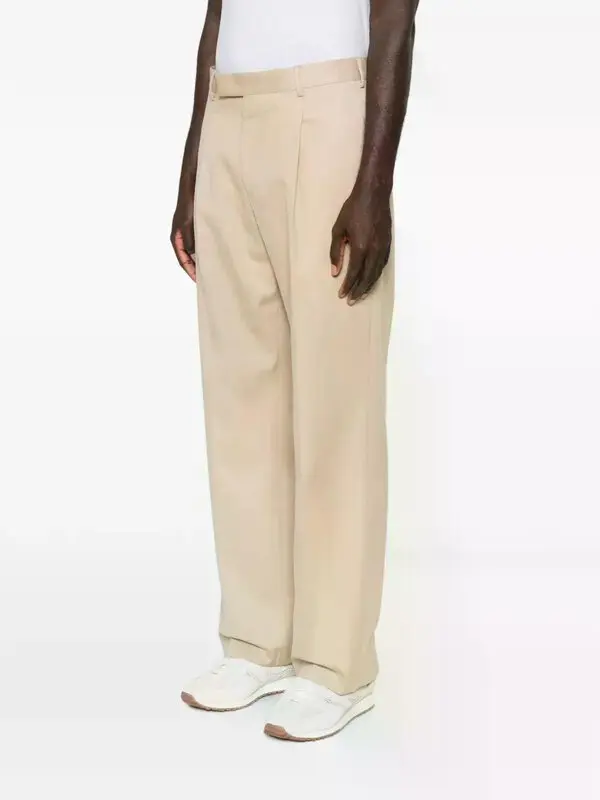 PT TORINO Pleated Twill Trousers
