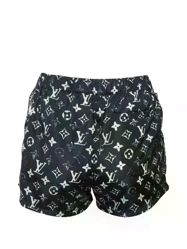 LOUIS VUITTON Monogram Print Zip-fastening Shorts