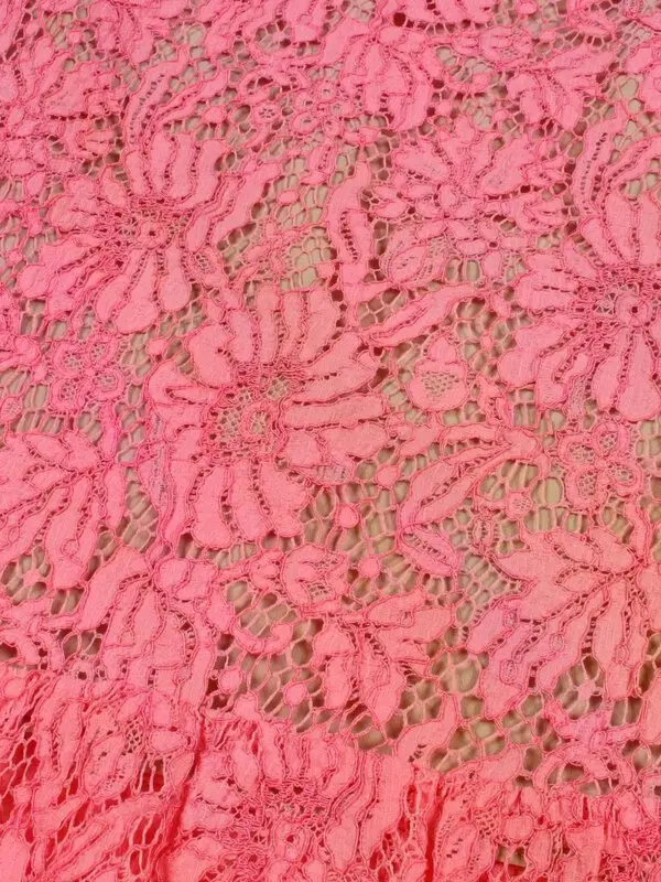 Gucci Lace Midi Skirt With Web-stripe Waistband