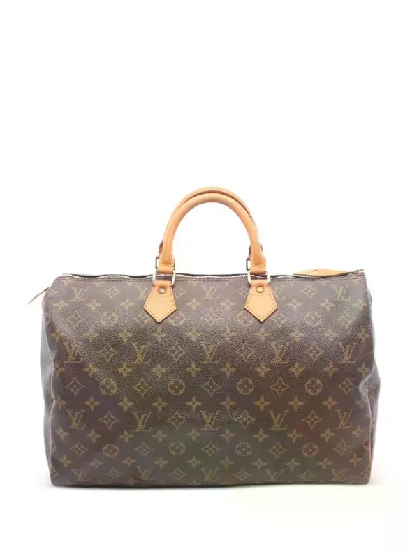 LOUIS VUITTON 1992 40 Monogram Speedy Holdall - Brown