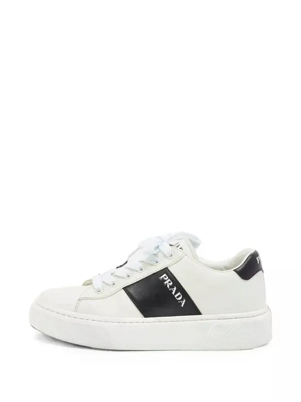 Prada Round-toe Lace-up Sneakers