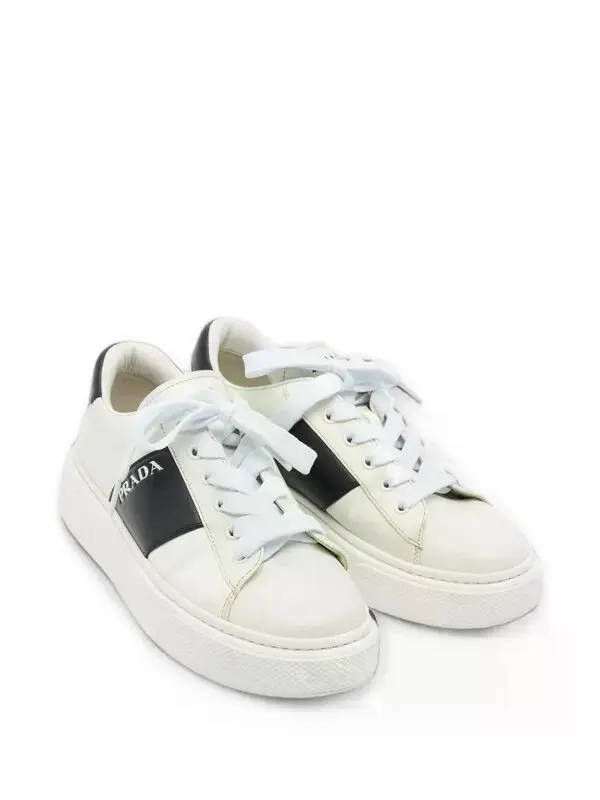 Prada Round-toe Lace-up Sneakers