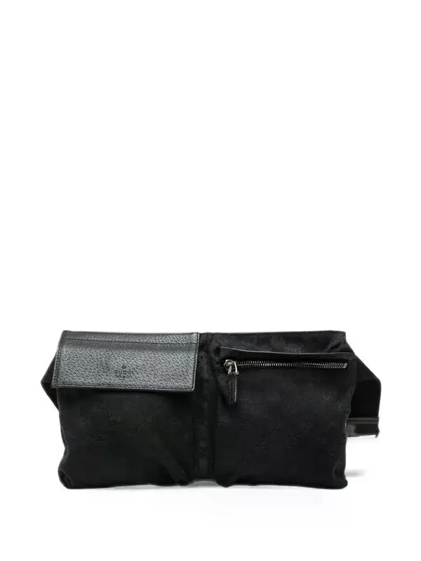 Gucci 2000-2015 Gg Canvas Double Pocket Belt Bag