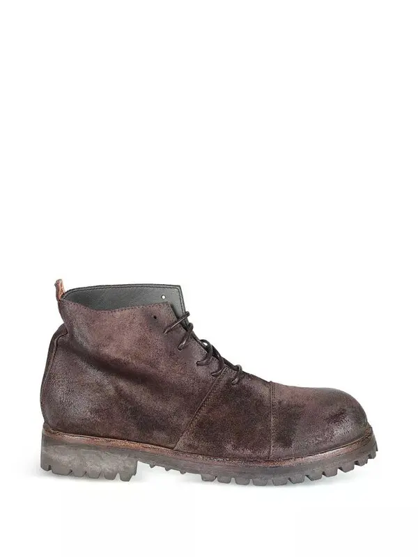 Moma Dark Suede Lace-up Boots
