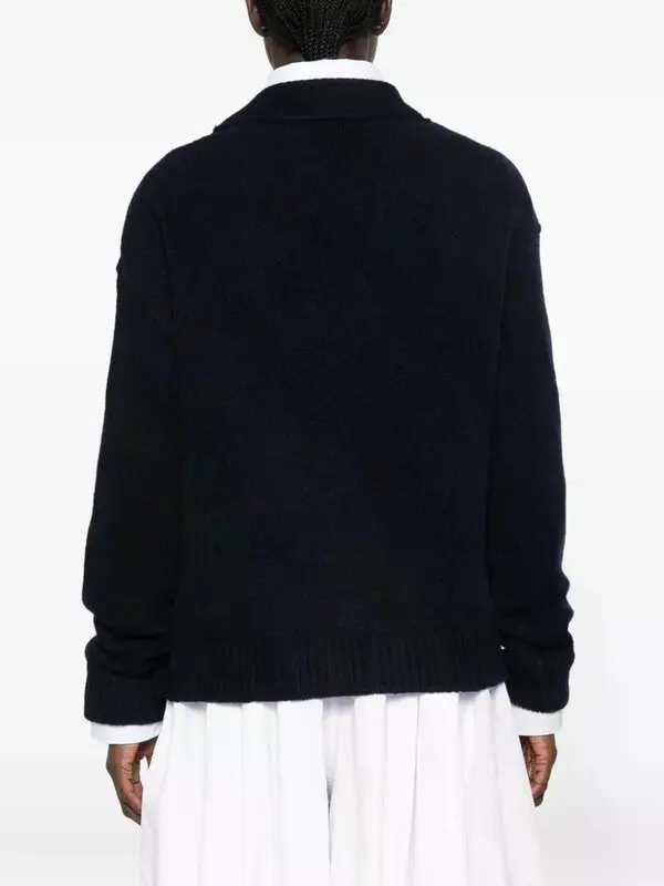 JIL SANDER Asymmetric Ribbed-knit Cardigan