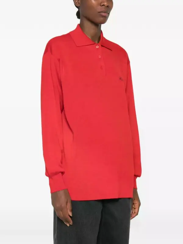 Loewe Polo Sweater In Cashmere And Silk Blend