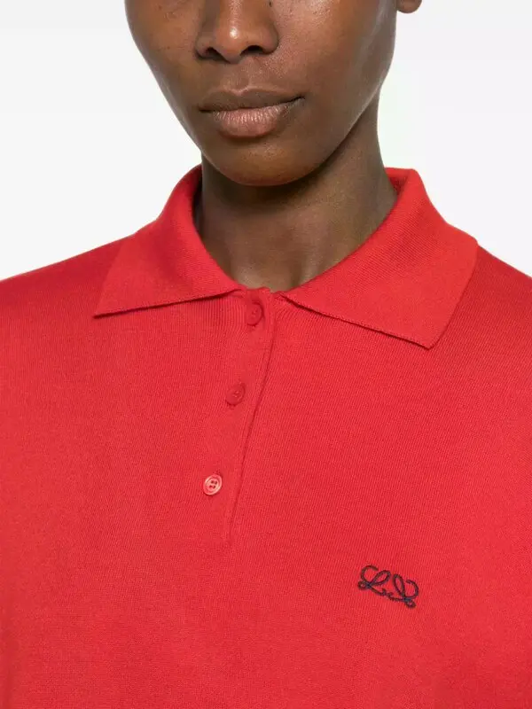 Loewe Polo Sweater In Cashmere And Silk Blend