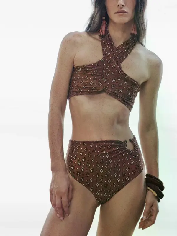 Johanna Ortiz Spice Printed Bikini Top