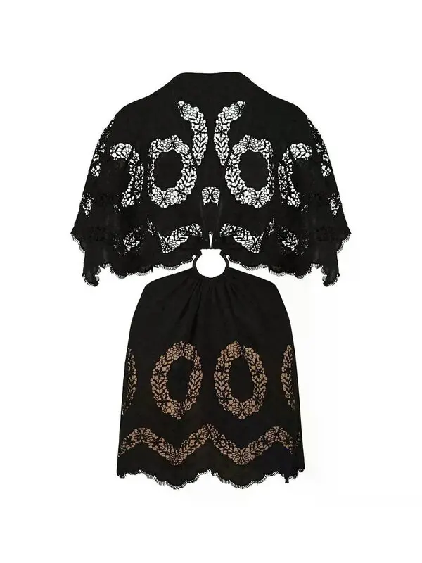 Johanna Ortiz Paradise Mini Dress - Black