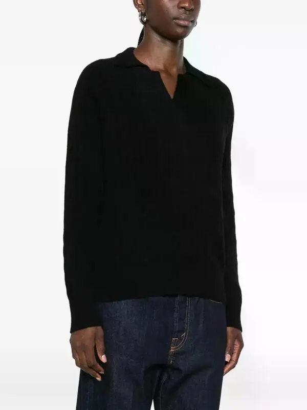 PUROTATTO Cable-knit Long-sleeve Sweater