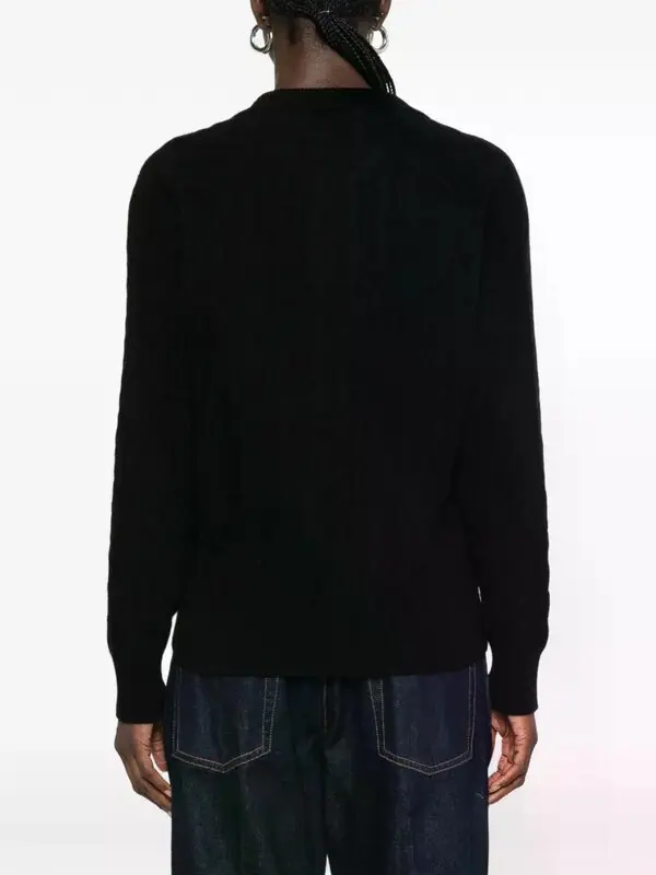 PUROTATTO Cable-knit Long-sleeve Sweater
