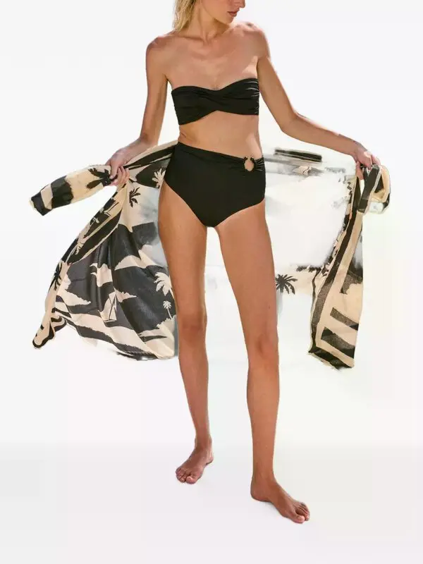 Johanna Ortiz High-waisted Bikini Bottoms With Ring Detail
