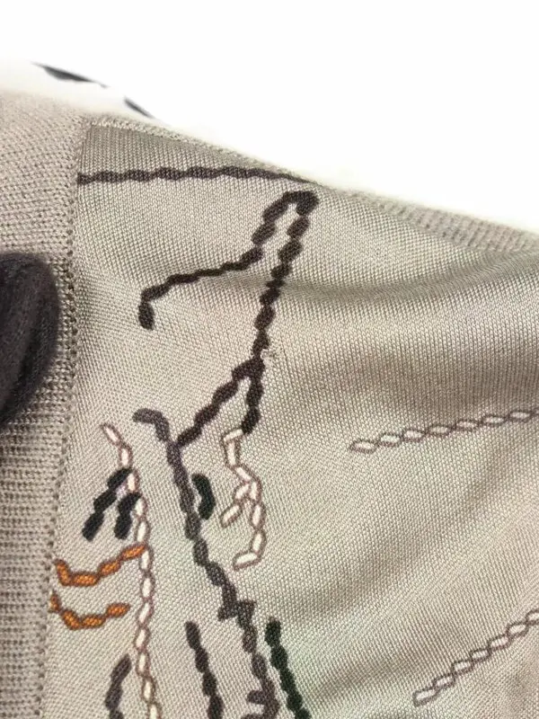 Hermès V-neck Colour-block Cardigan