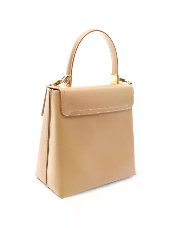 FERRAGAMO Gancini Two-way Leather Tote Bag - Neutrals