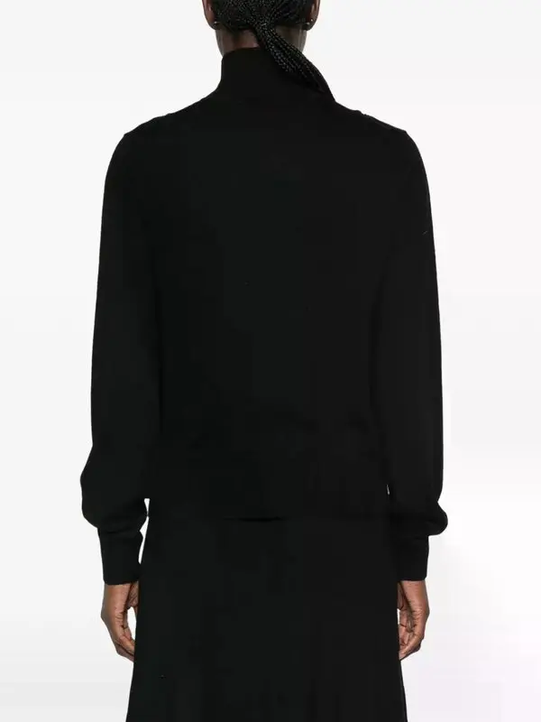 Zimmermann Lace-trimmed Wool Roll-neck Sweater