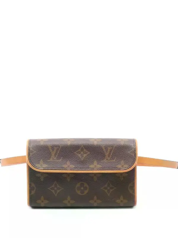 LOUIS VUITTON 2003 Xs Florentine Monogram Belt Bag - Brown