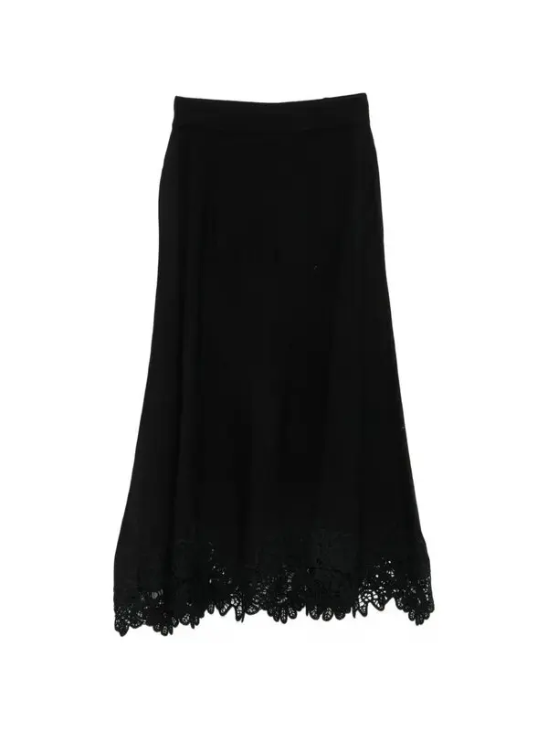 Zimmermann Lace-trim Flared Midi Skirt