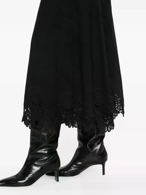 Zimmermann Lace-trim Flared Midi Skirt