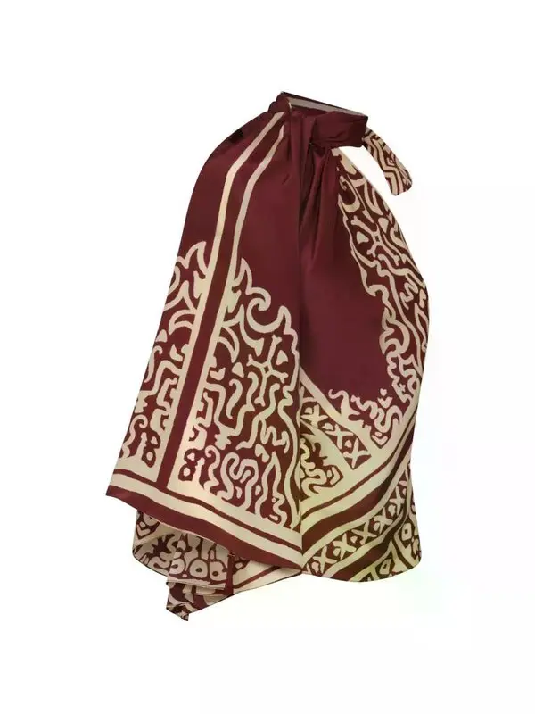 Johanna Ortiz Frontier Poem One-shoulder Top