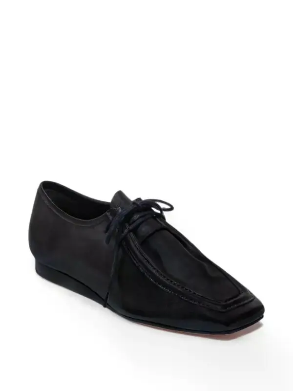 Bernardo Tate Square-toe Derby Shoes - Black